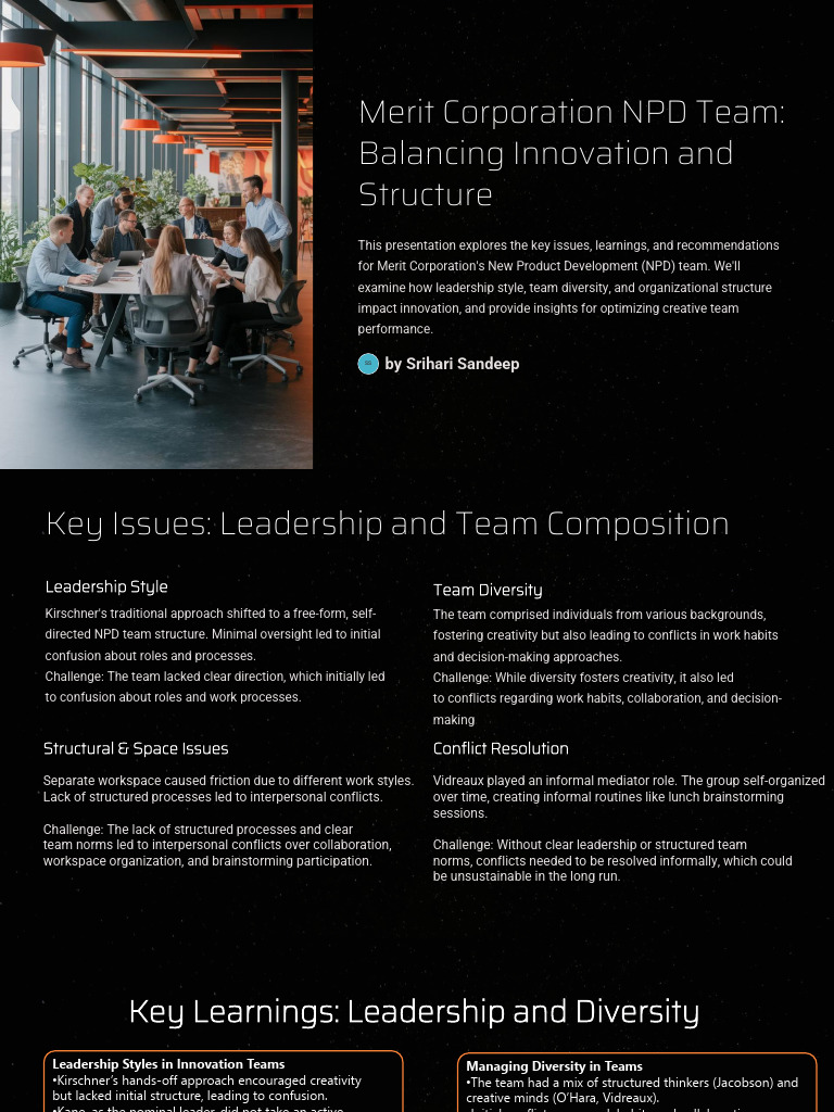 Merit Corporation | PDF | Creativity | Leadership