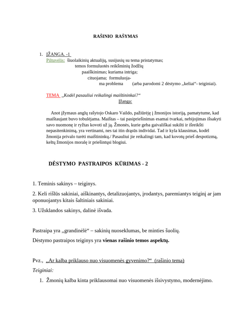 Rasinio Struktura | PDF