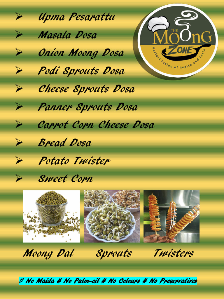 Menu For ROW | PDF