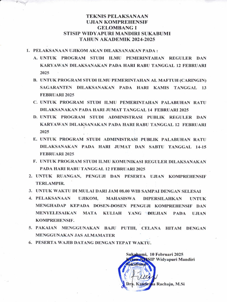 Teknis Pelaksanaan Ujikom Dan Ruangan Ujian | PDF