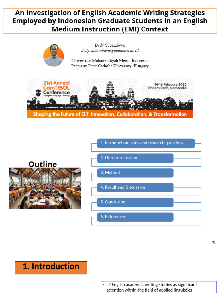 CamTESOL Presentation Compressed | PDF | English As A Second Or Foreign ...
