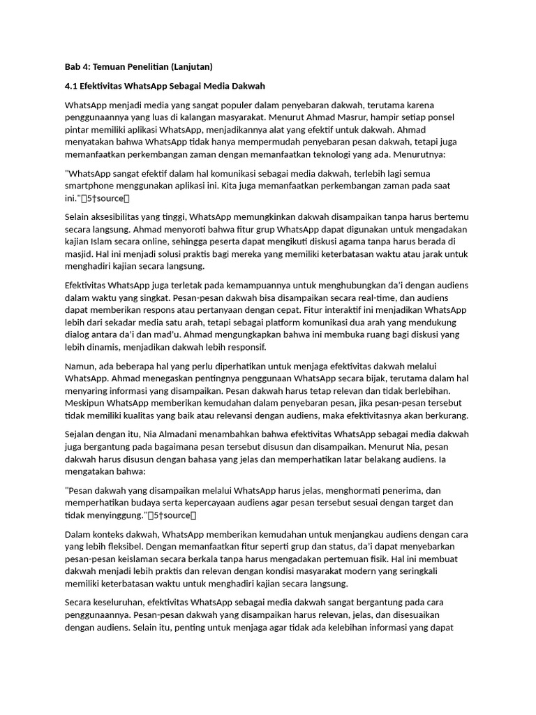 Temuan Penelitian Skripsi Zidan (Hasil Wawancara) | PDF