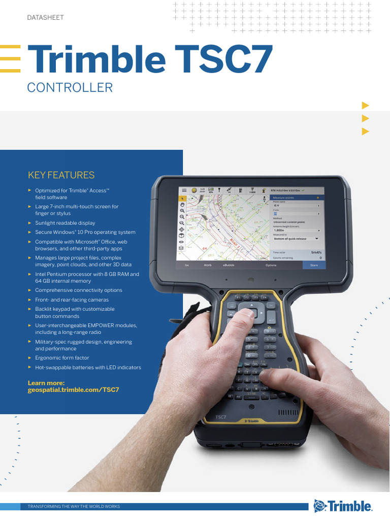 Trimble TSC7 controller - English (UK) - Screen | PDF | 64 Bit ...