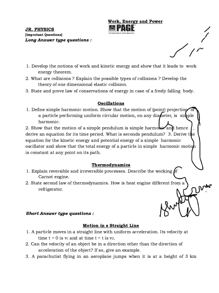 JR. Physics Important Qs | PDF | Acceleration | Velocity