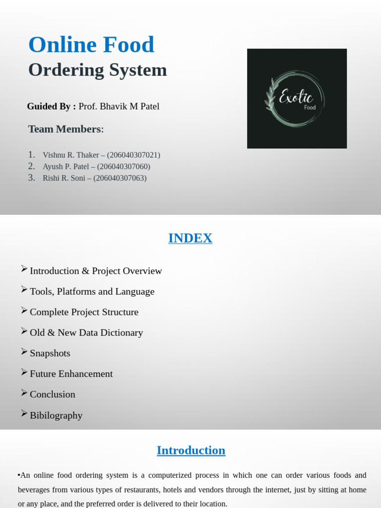 Online Food Ordering System Overview | PDF | Integer (Computer Science ...