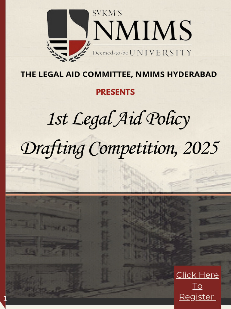 NMIMS 2025 Legal Aid Policy Competition | PDF | Artificial Intelligence ...