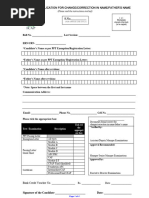 CBSE Father's Name Correction Application and Affidavit Format | PDF