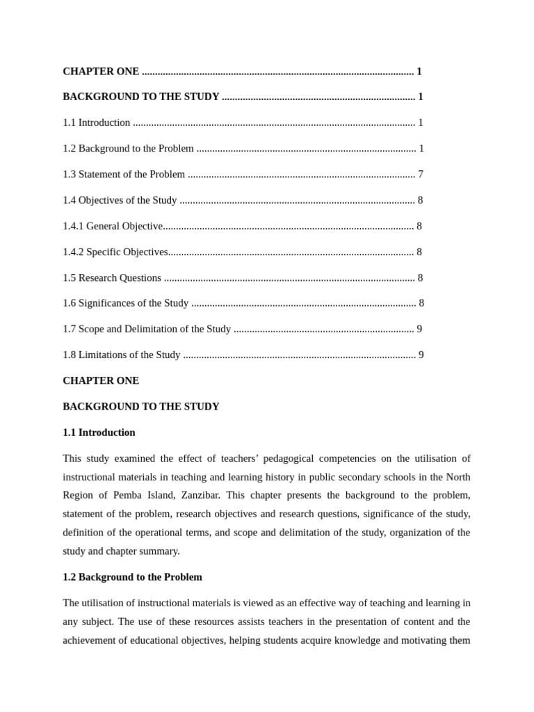 Chapter One Pdf Teachers Pedagogy