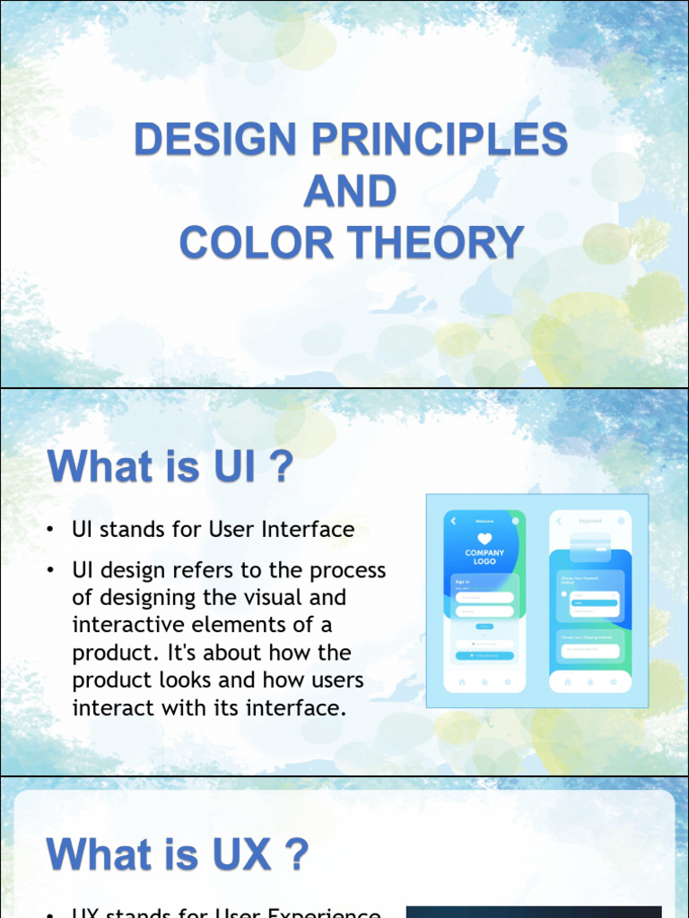 Design Principles & Color Theory | PDF | Color | Yellow