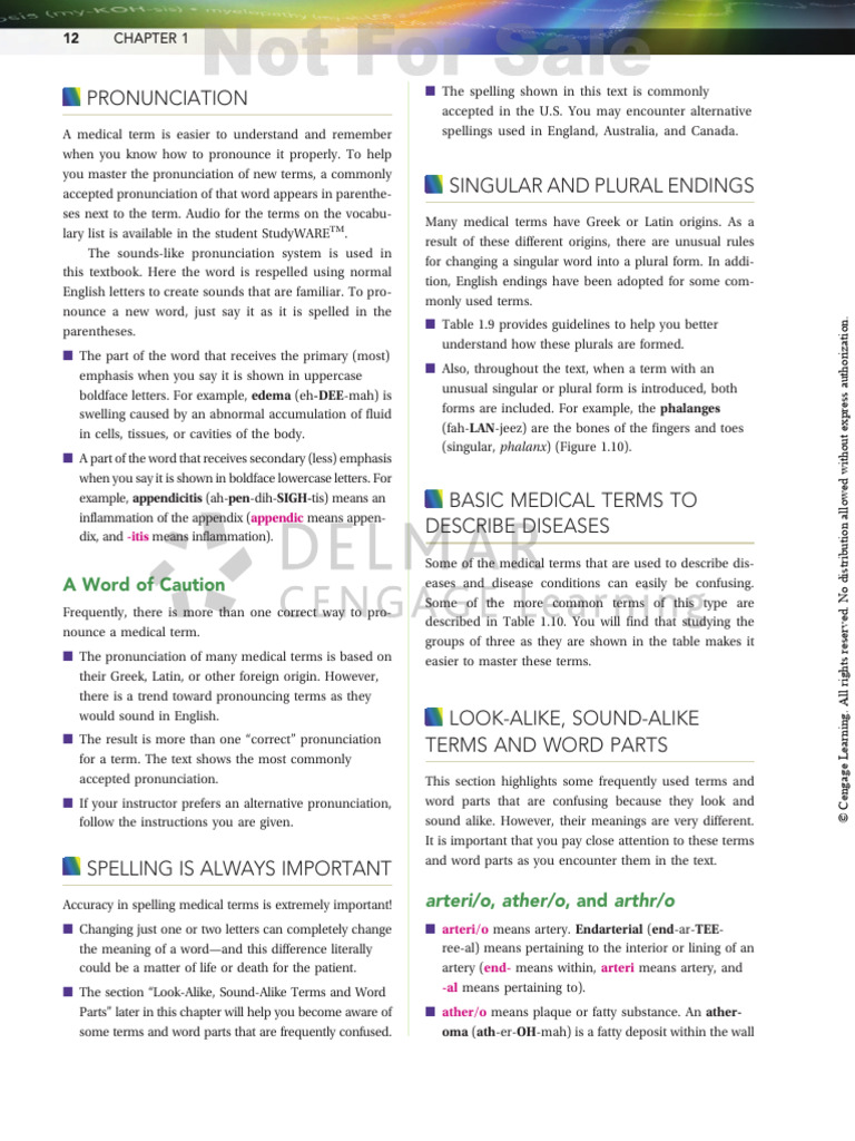 Week 3 Plural Singluar Look Alike Sound Alike Terms | PDF | Medical ...