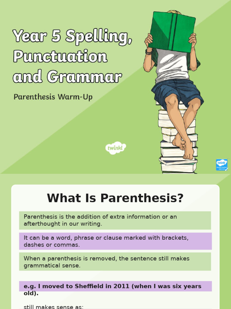 t2 e 3781 Year 5 Parenthesis Warmup Powerpoint - Ver - 2 | PDF ...