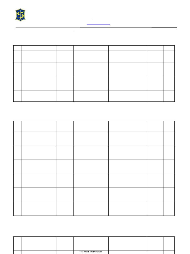 Kisi-Kisi Sumatif Akhir Semester Ganjil 2024 | PDF