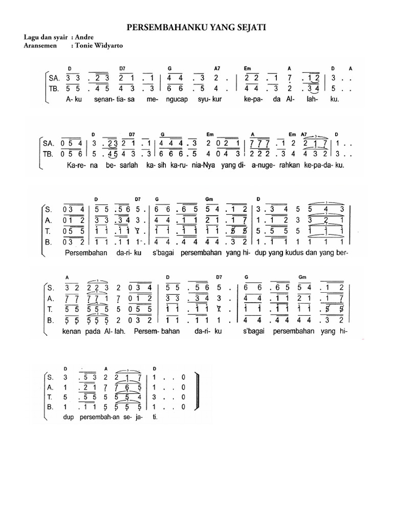 Persembahanku Yang Sejati | PDF