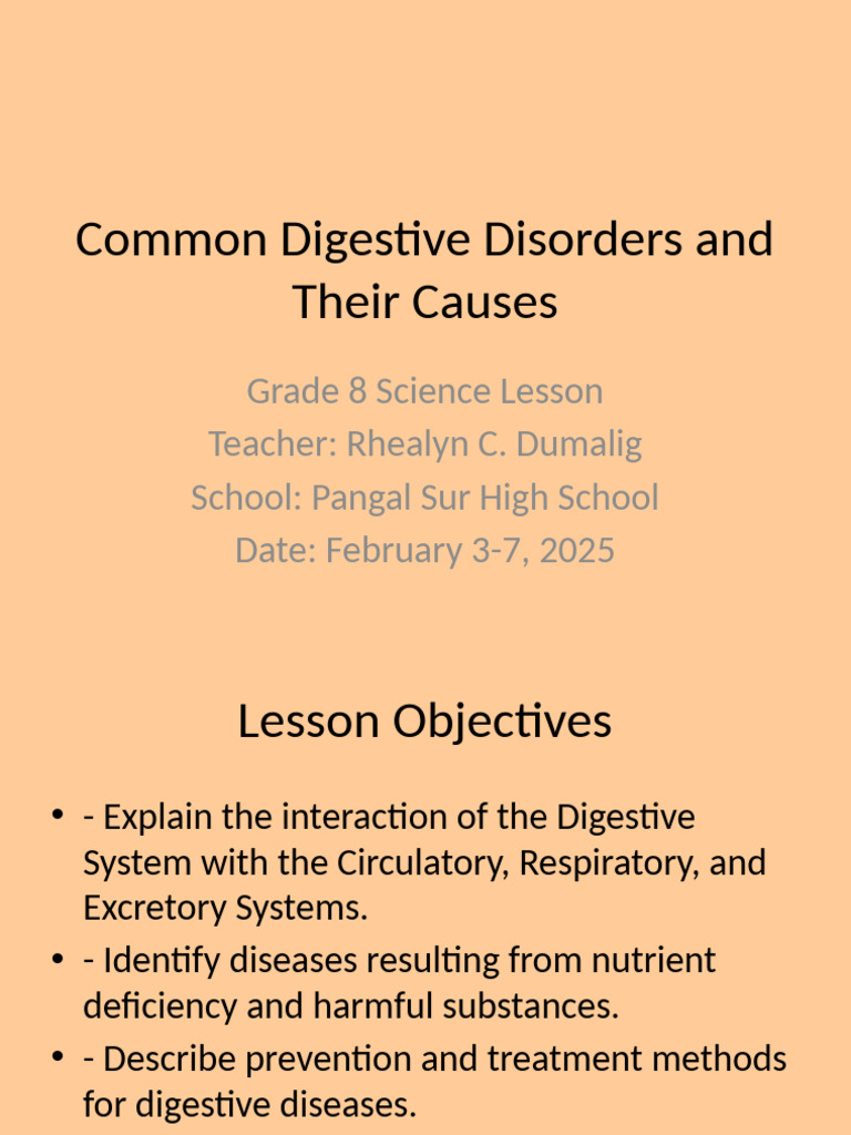Digestive Disorders Final Enhanced | PDF