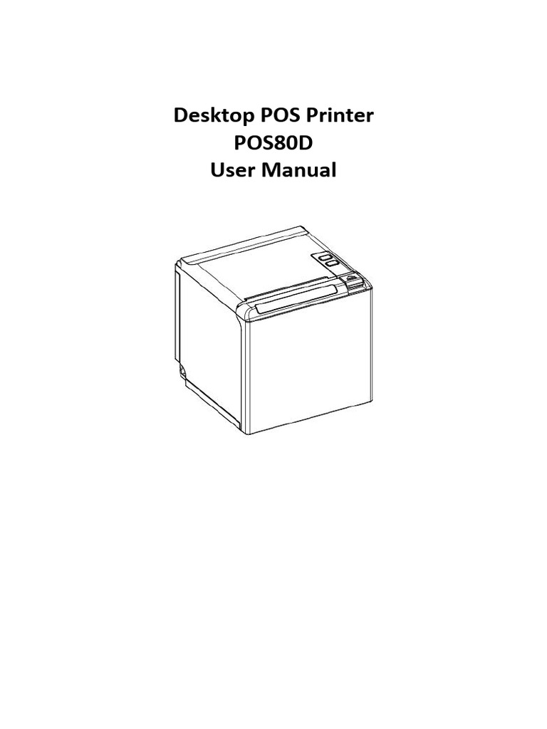 POS80D User Manual - Rev.1.0 | PDF | Electrical Connector | Printer ...