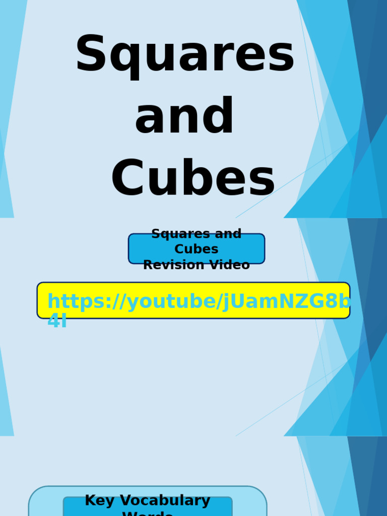 Squares and Cubes | PDF | Human Communication | Behavior Modification