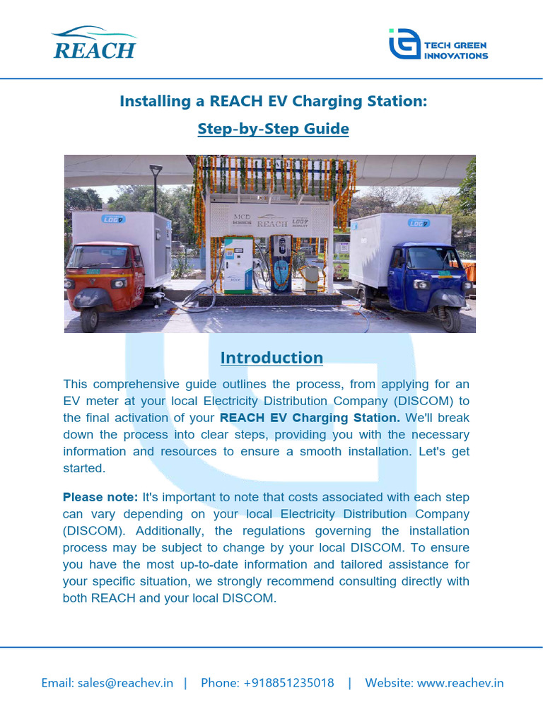 Step-By-Step Guide On How To Install Your REACH EV Charging Station ...