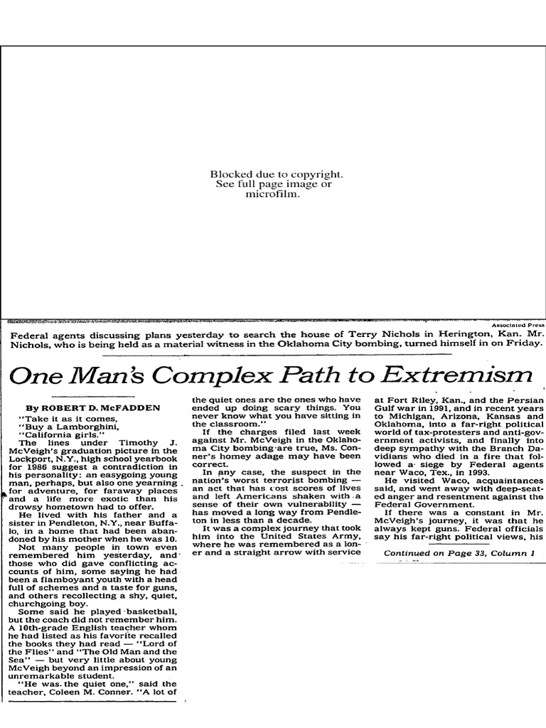 One Man's Complex Path To Extr | PDF