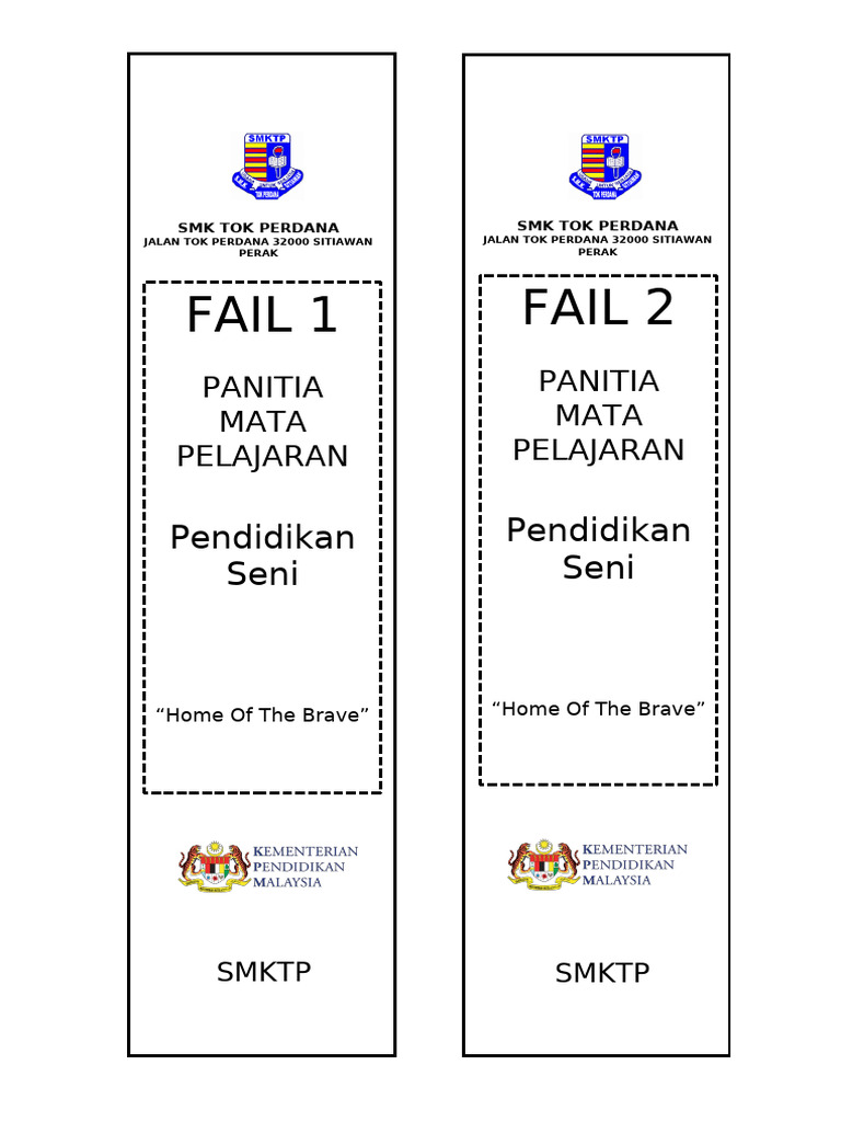 Label Tepi Pendidikan Seni | PDF
