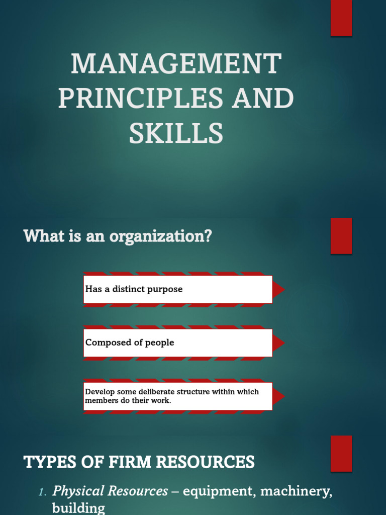 Management Principles and Skills Overview | PDF | Skill | Disciplines