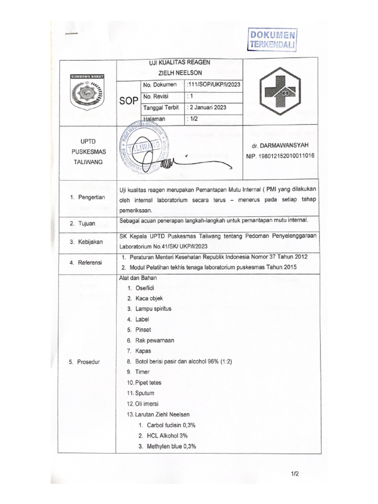 Uji Kualitas Zeil Neelson | PDF
