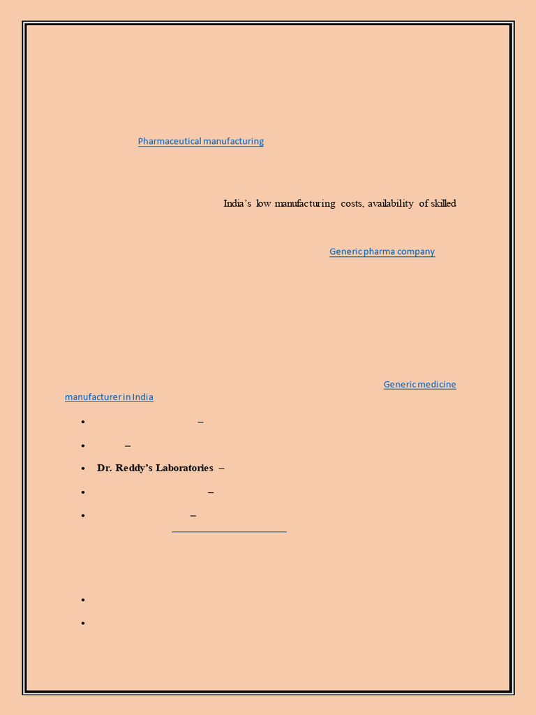 Top Quality Indian Generic Drugs : - Cooper Pharma Limited | PDF ...