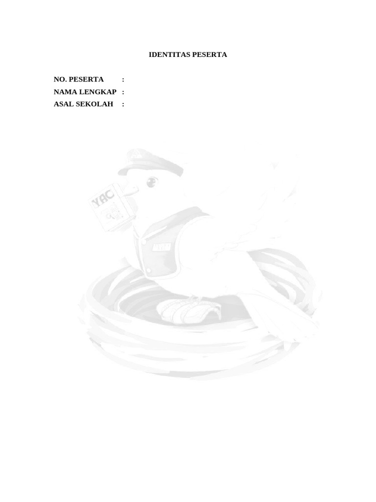 Lembar Jawaban Yac Sma 2024 | PDF