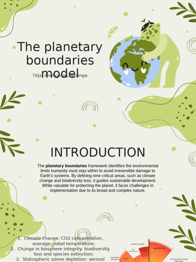 Planetary Boundaries Model | PDF