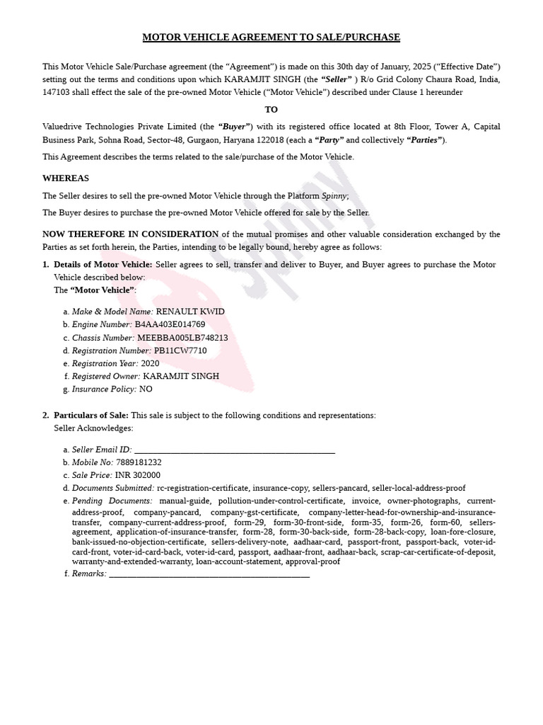 Acknowledgement Agreement - Undefined | PDF | Sales | Taxes