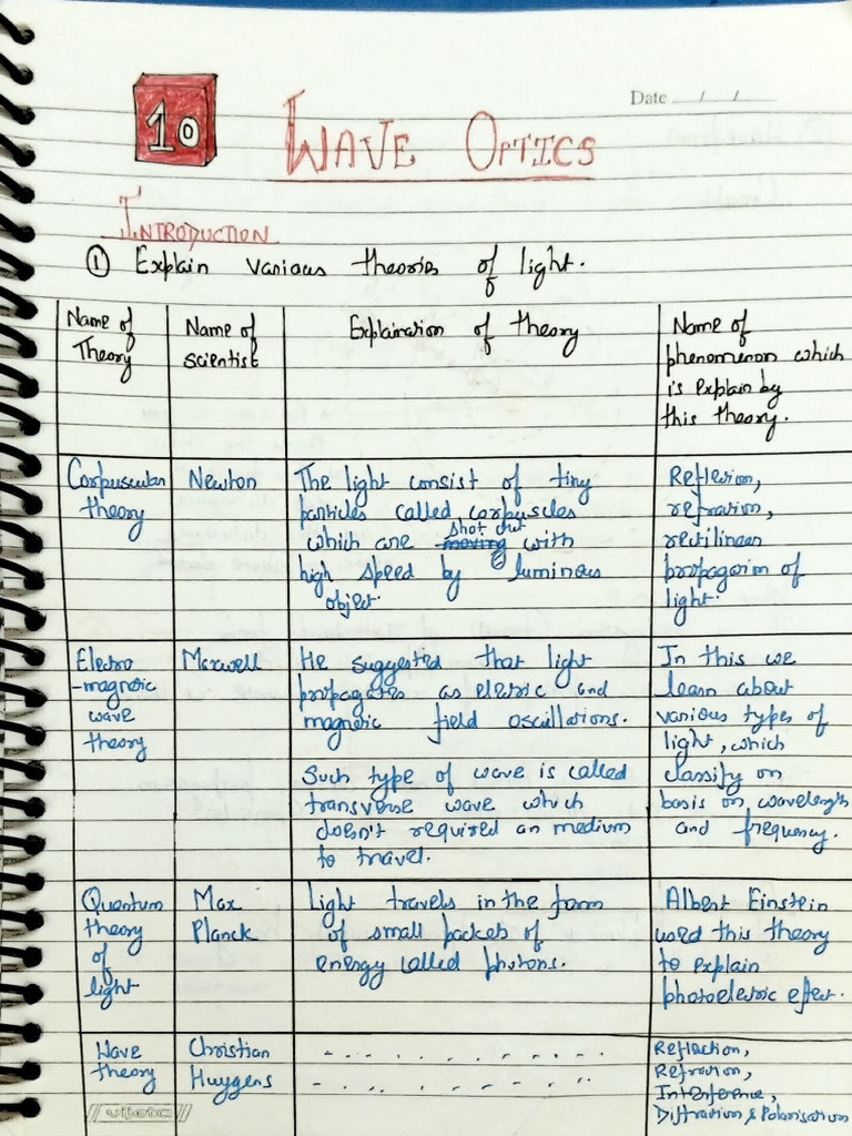Physics Handwritten Notes CL 12 CH 10 VOL I | PDF