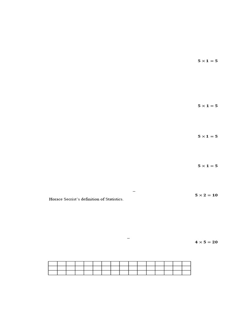 MCQ Model-2023-24-1st PUC | PDF | Mean | Mode (Statistics)