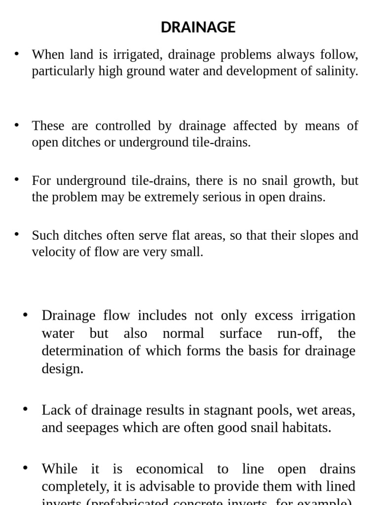Effective Drainage for Irrigated Lands | PDF | Drainage | Irrigation