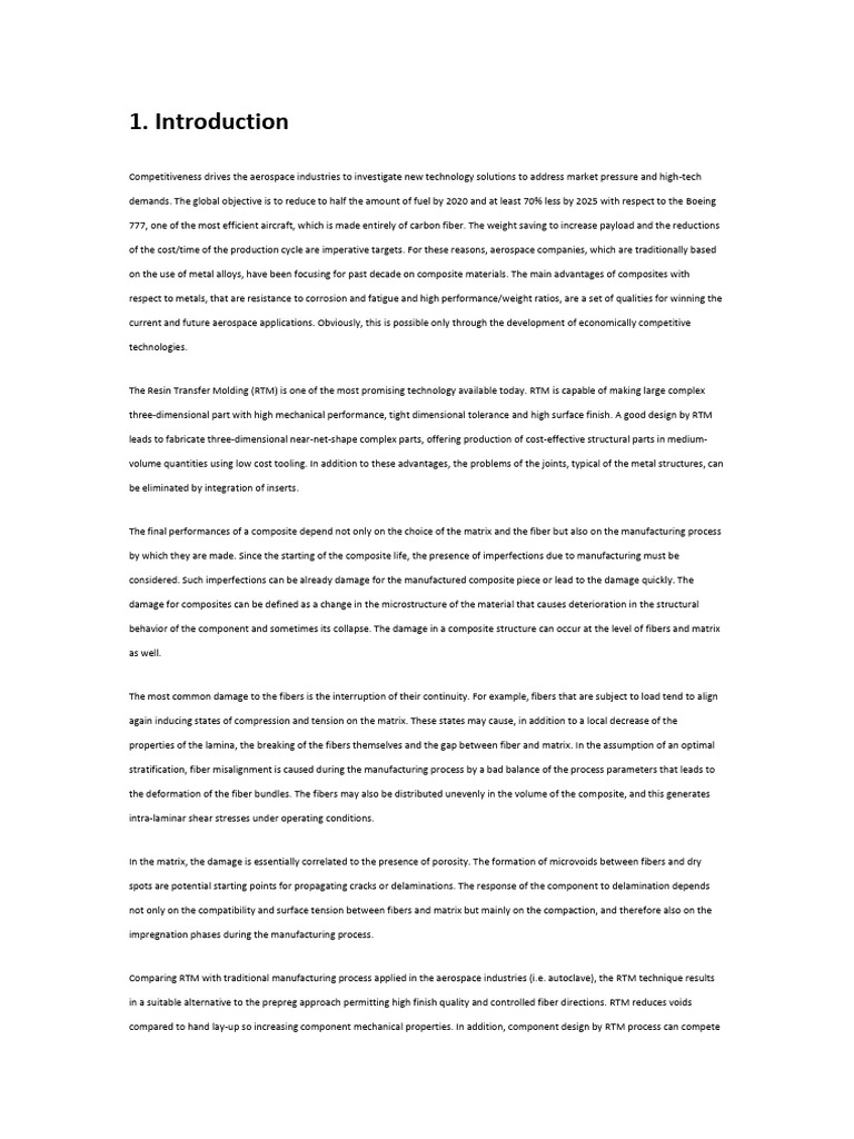 Advanced RTM Techniques for Aerospace Resins | PDF | Epoxy | Composite ...