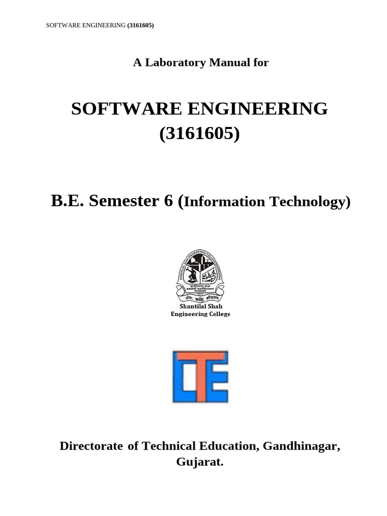 Software Engineering Lab Manual 2024 | PDF | Software Testing | Agile ...