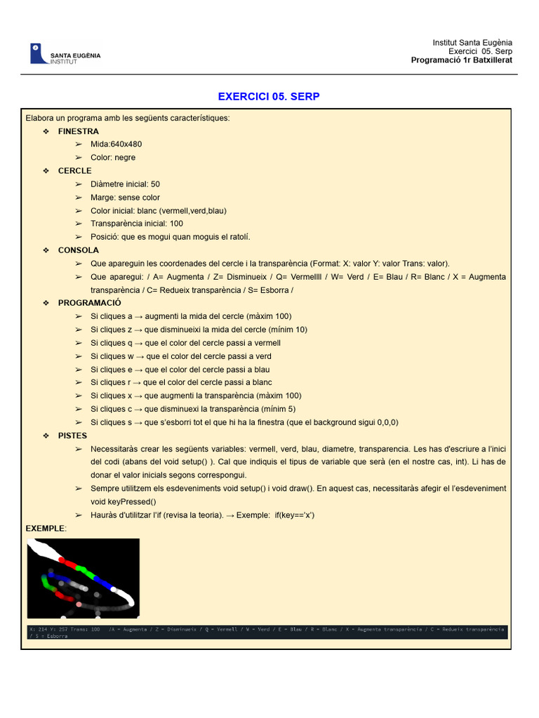 Exercici 05. Serp (1) | PDF