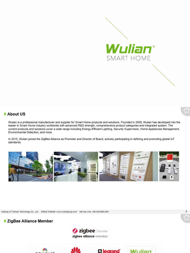 Wulian Smart Home Solutions Overview | PDF | Wi Fi | Computer Network