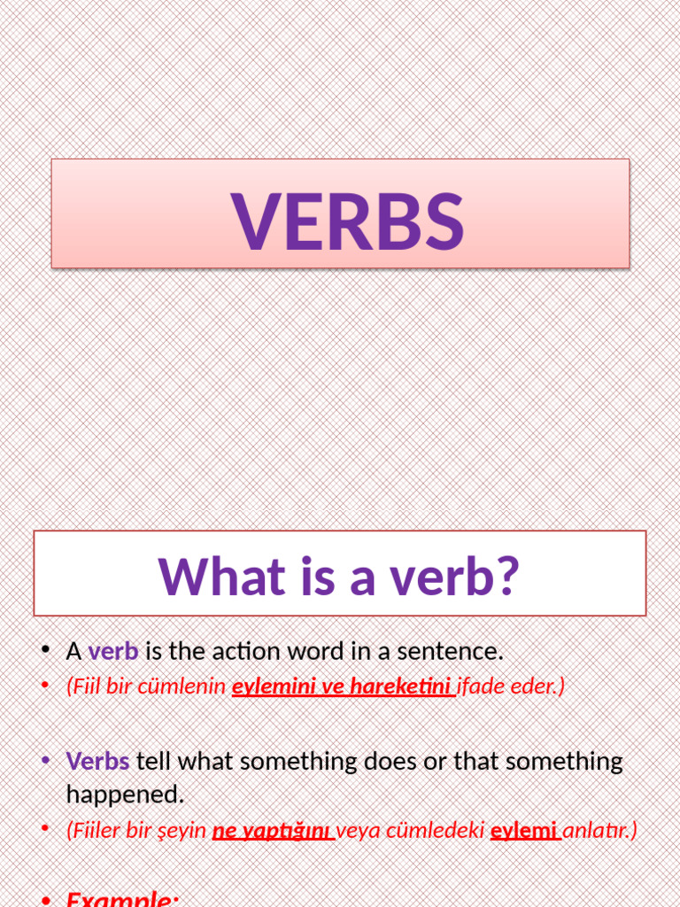 Read The Sentence and Find The Verb | PDF