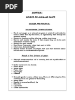 Notes Class 10 CBSE NCERT Politics Chapter-3 Gender, Religion and Caste ...