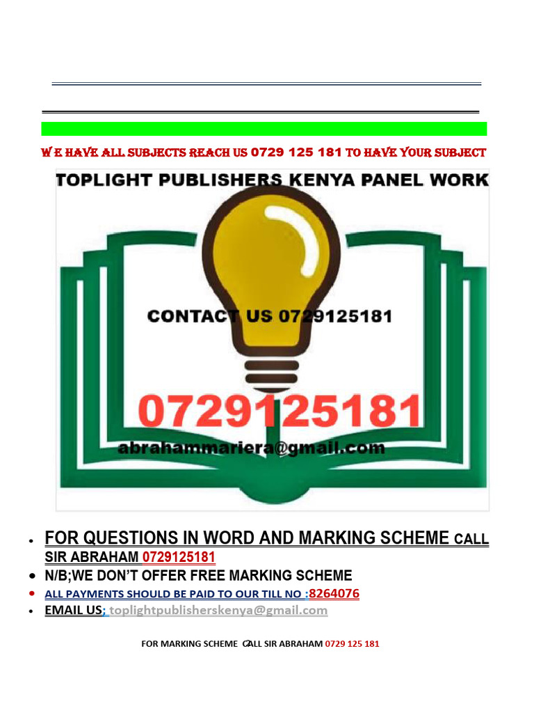 Mathematics Pp2 2024 Kcse Top Rank Mock | PDF | Circle | Equations