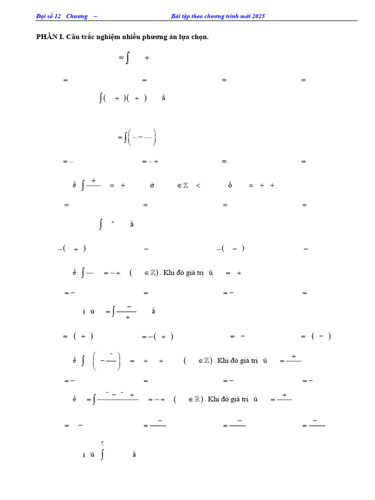 Bai Tap Tich Phan | PDF