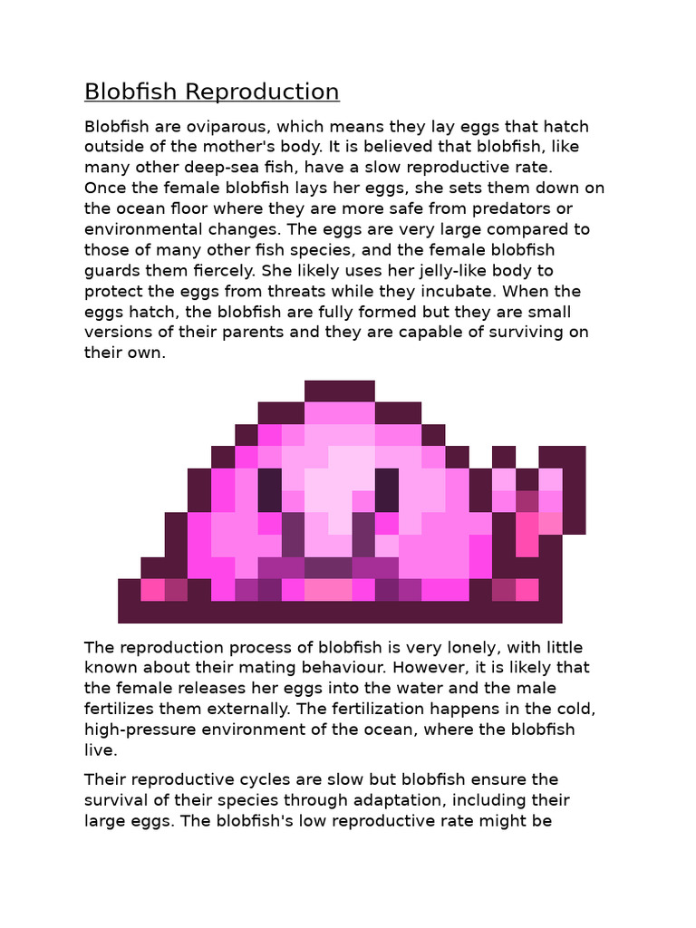 Blobfish Reproduction | PDF
