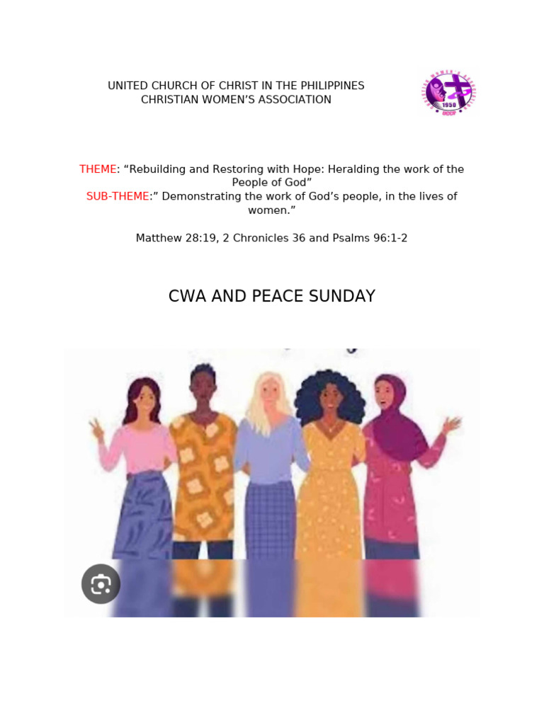 CWA SUNDAY LITURGY | PDF | Confession (Religion) | Jesus
