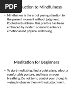 What is Mindfulness | PDF | Mindfulness | Relaxation (Psychology)