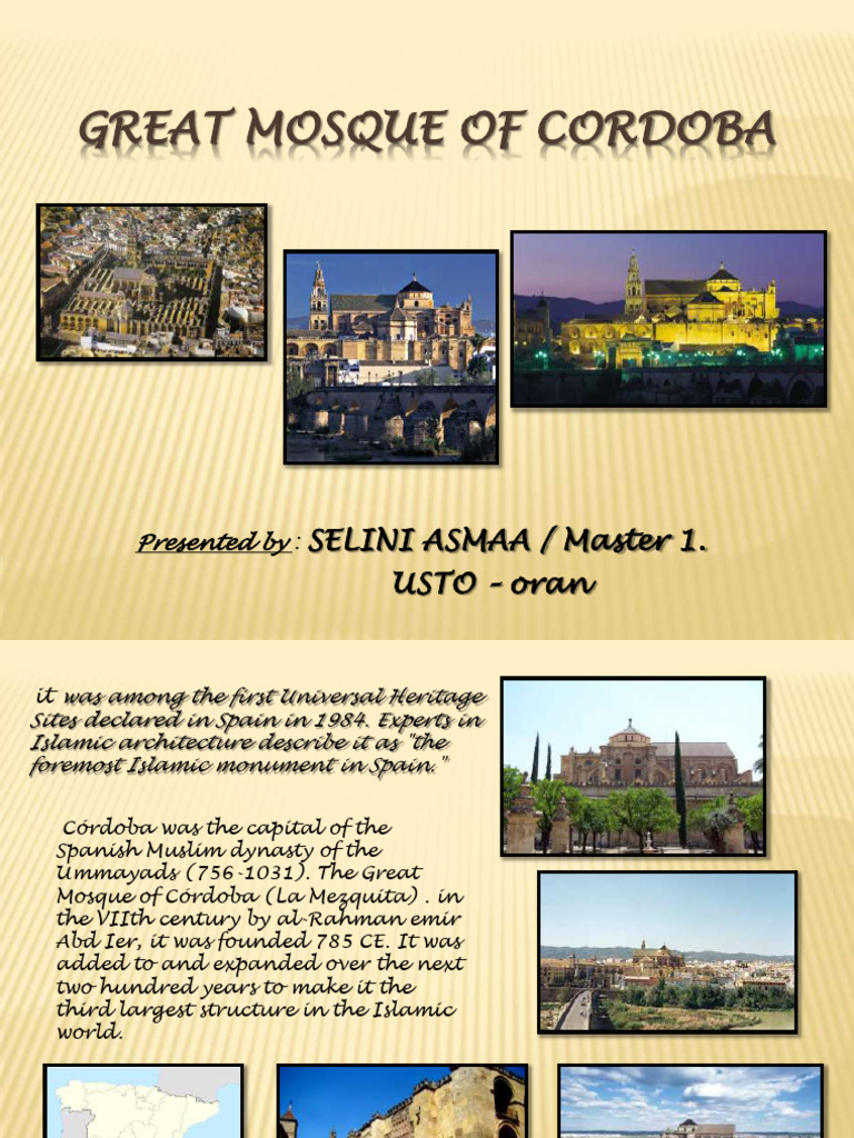 Great Mosque of Córdoba Overview | PDF | Mosque | Architectural Design