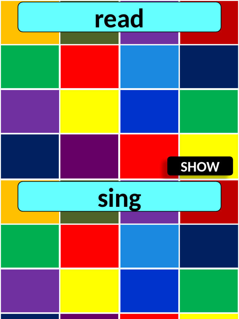 Action Verbs Hidden Picture | PDF
