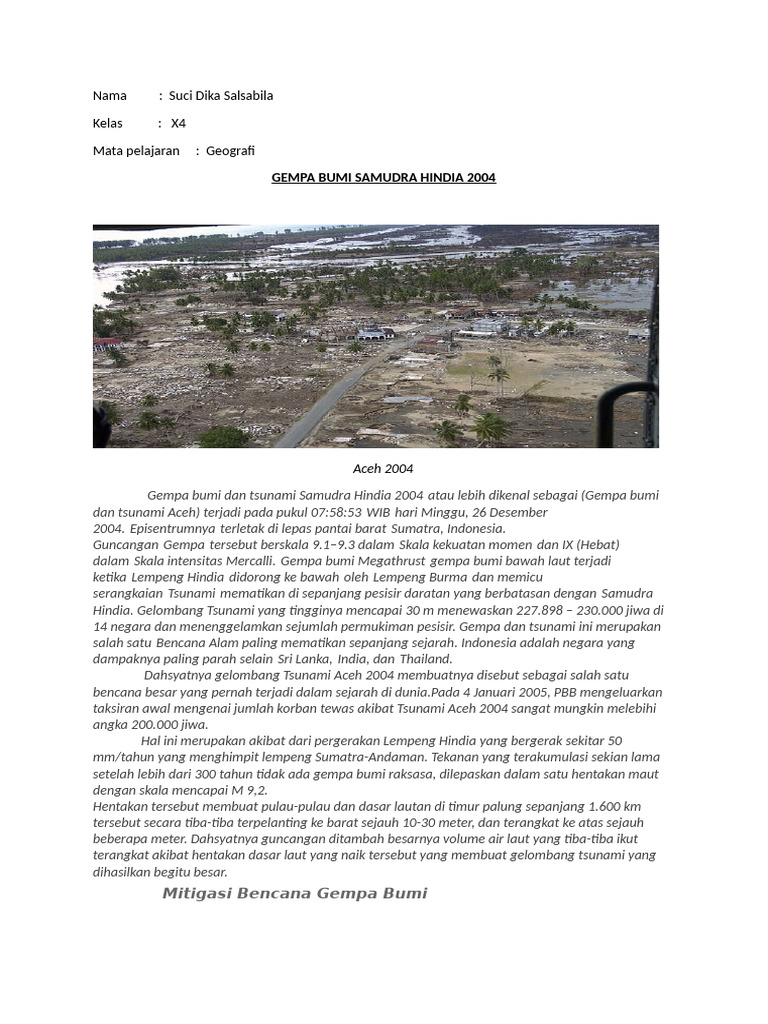 Geografi Gempa Bumi | PDF