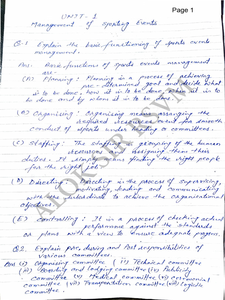 Phy. Ed. Question Answers 2024-25 | PDF