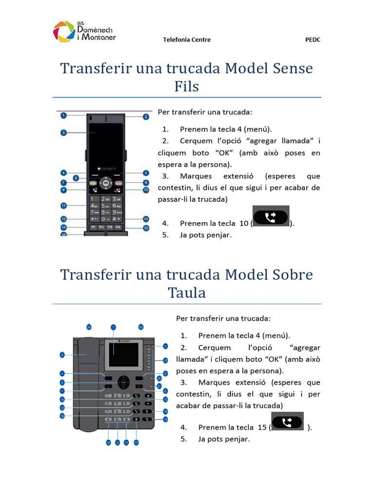 Transferir una trucada | PDF