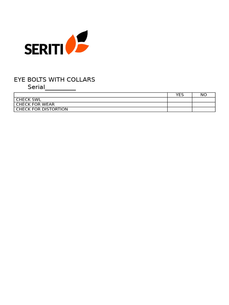 Eye Bolts With Collars | PDF