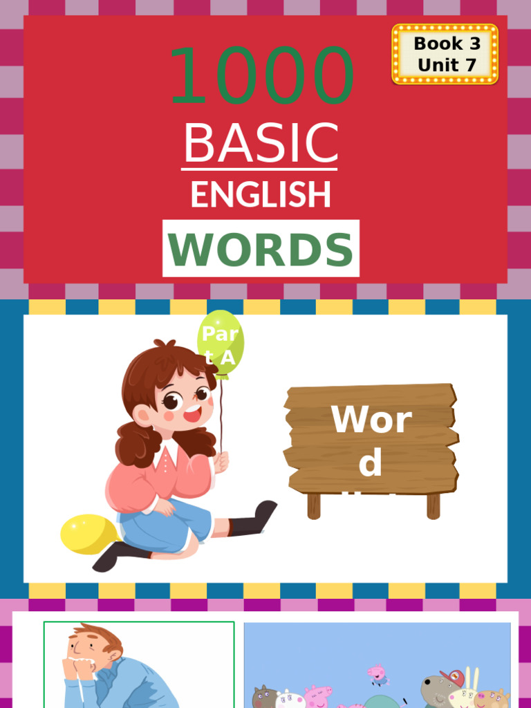 1000 Words - Book 3 Unit 7 | PDF